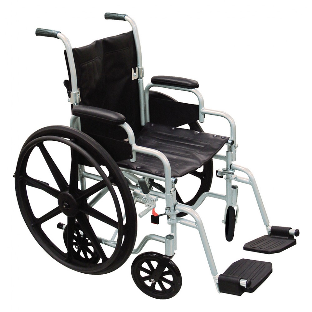Transport/Wheelchair Combo,18x16",Silver