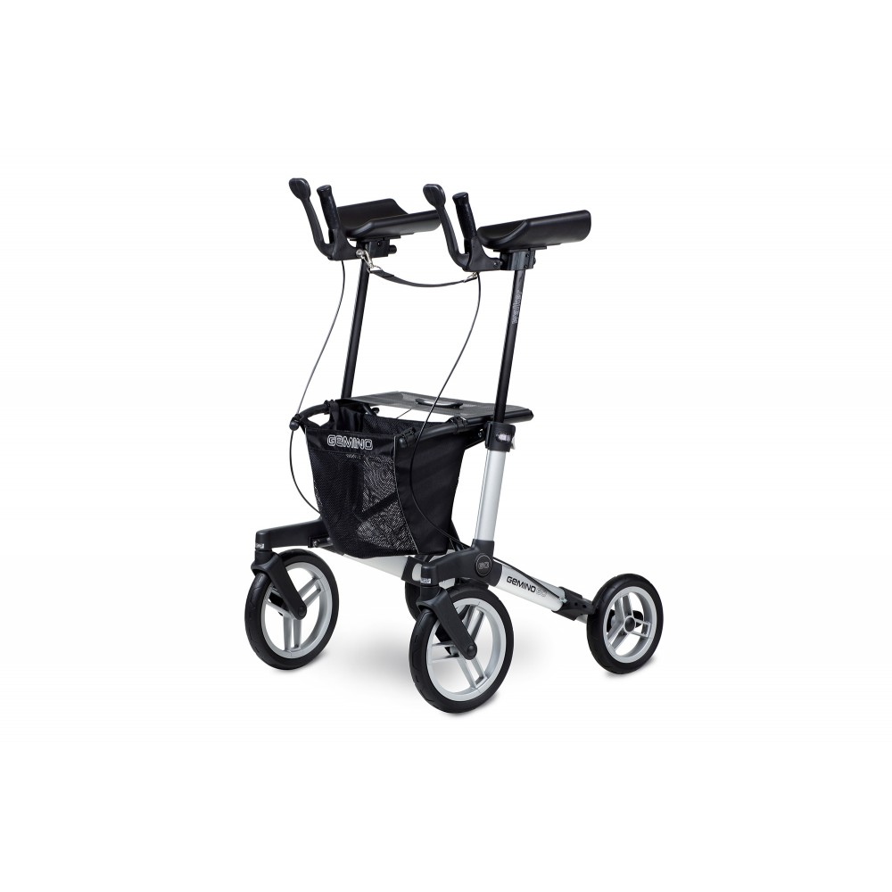Gemino 60 Walker w/Arm Troughs, Grey